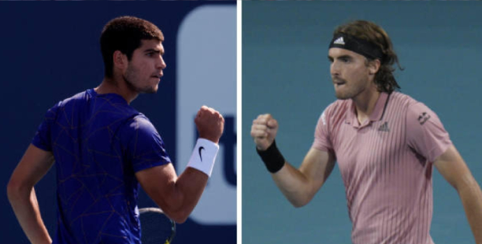 Carlos Alcaraz y Stefano Tsitsipas, finalistas del ATP Barcelona