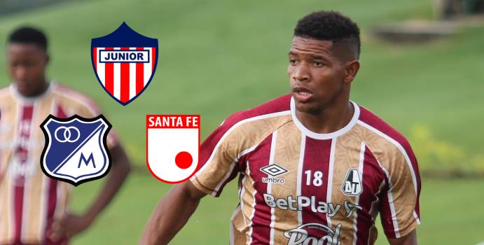 Junior se une al interés de Millonarios y Santa Fe por Kevin Pérez
